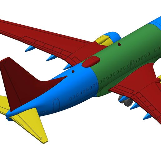 3d File 181214 Boeing 737 700 Split Scimitar Down・3d Printing Design To